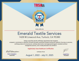 Emerald Textiles Recertifies Turlock, CA for Healthcare Hygienically ...